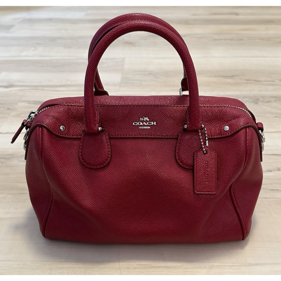Coach | Bags | Coach Red Leather Satchel | Poshmark